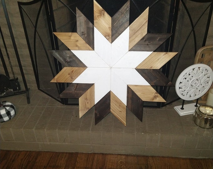 Handcrafted Rustic Barn Star - Large Farmhouse Decor Piece for Wall or ...