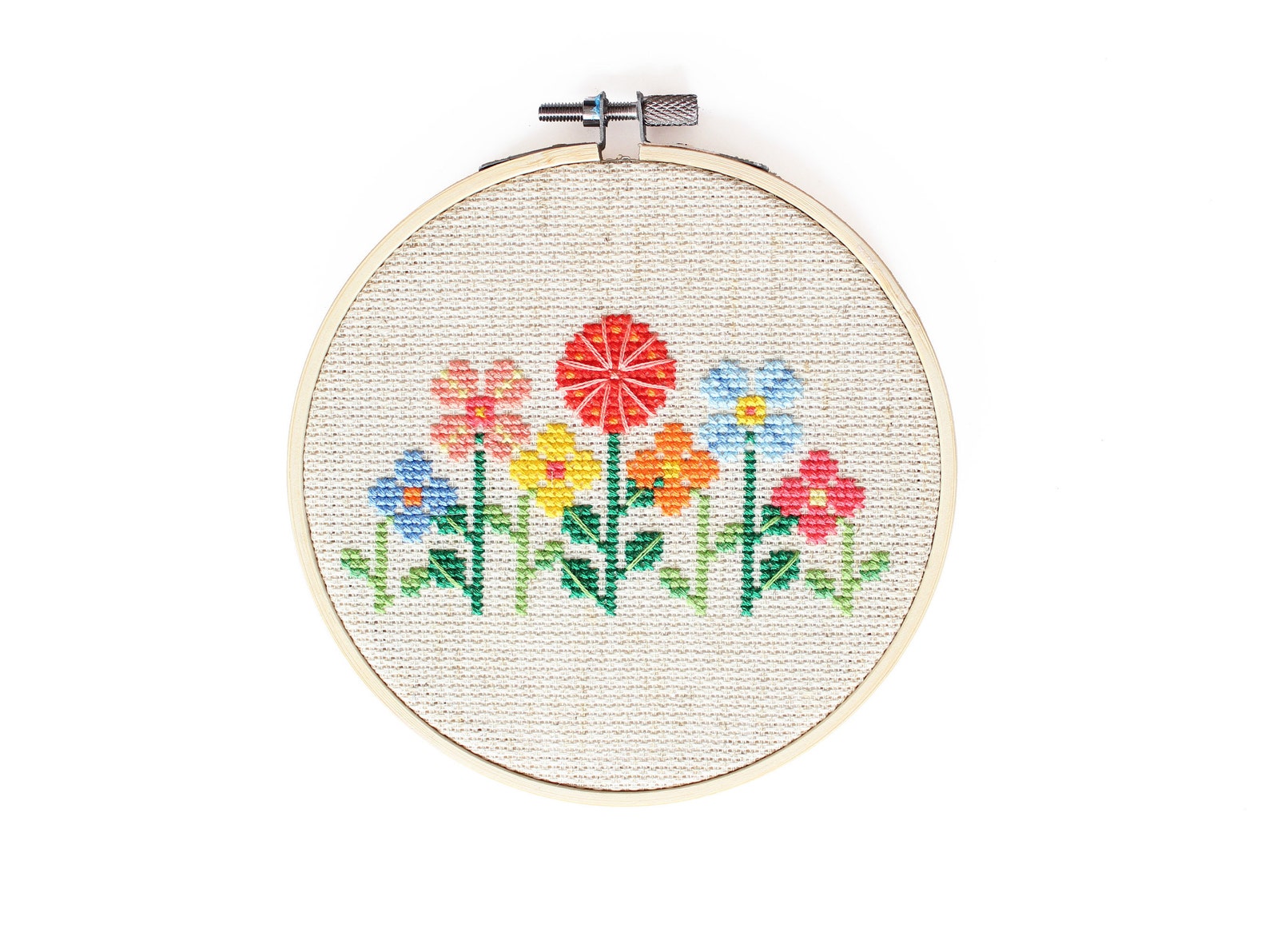 Flower Garden Modern Cross Stitch Pattern Instant Download Pattern - Etsy
