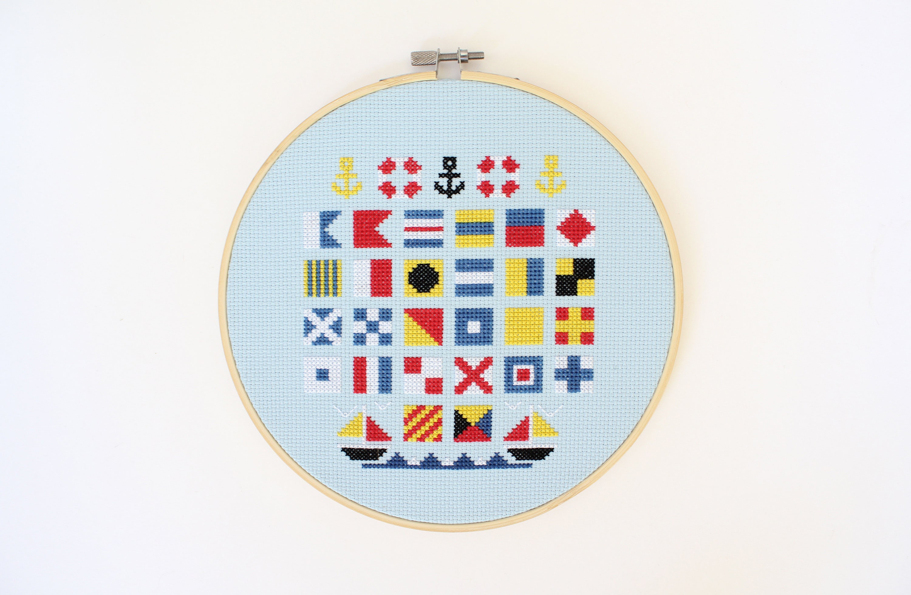 Sailors Alphabet - Modern DIY Cross Stitch Kit - Beginners Cross Stitch ...