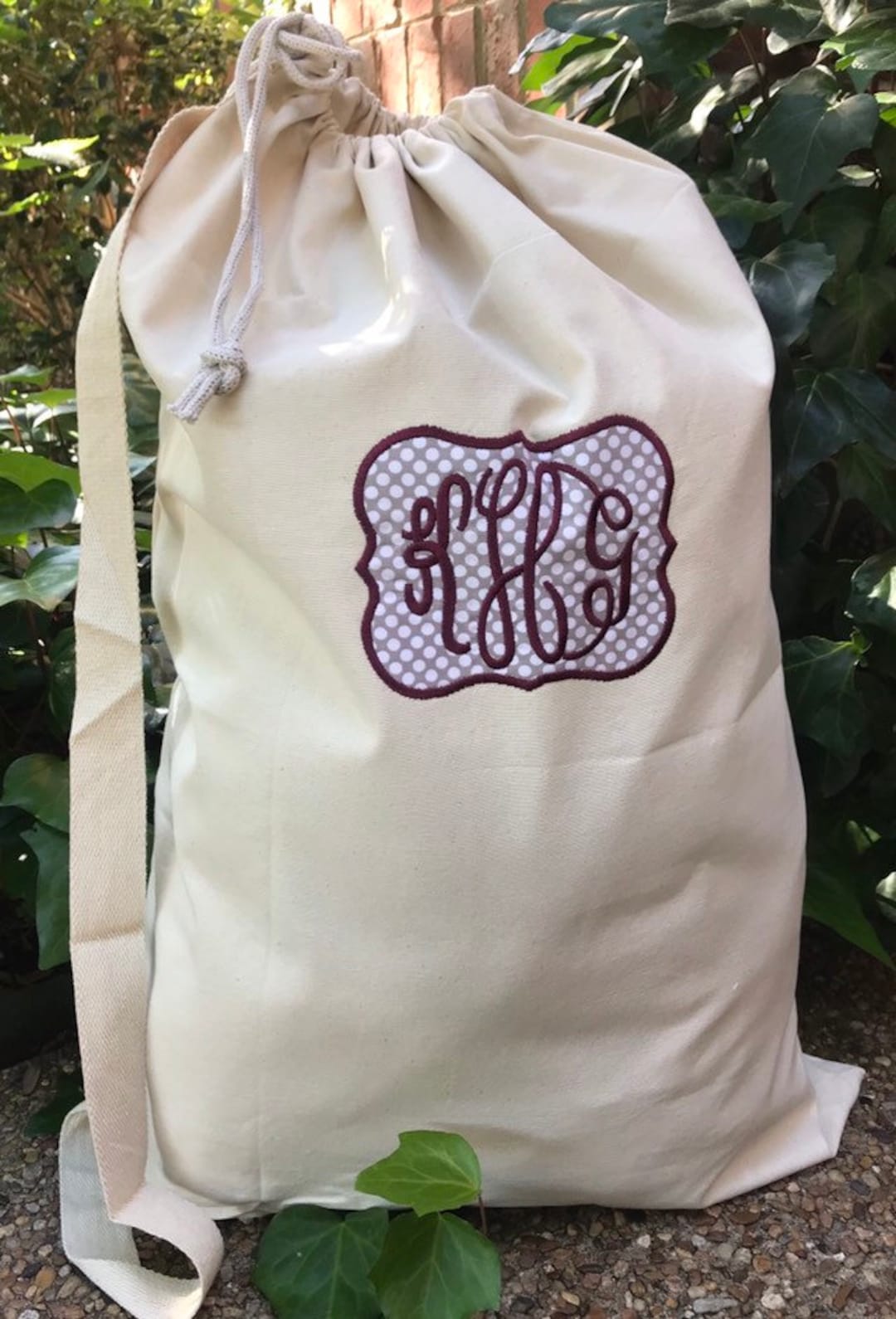 Personalized Laundry Bag, Canvas Laundry Bag - Etsy