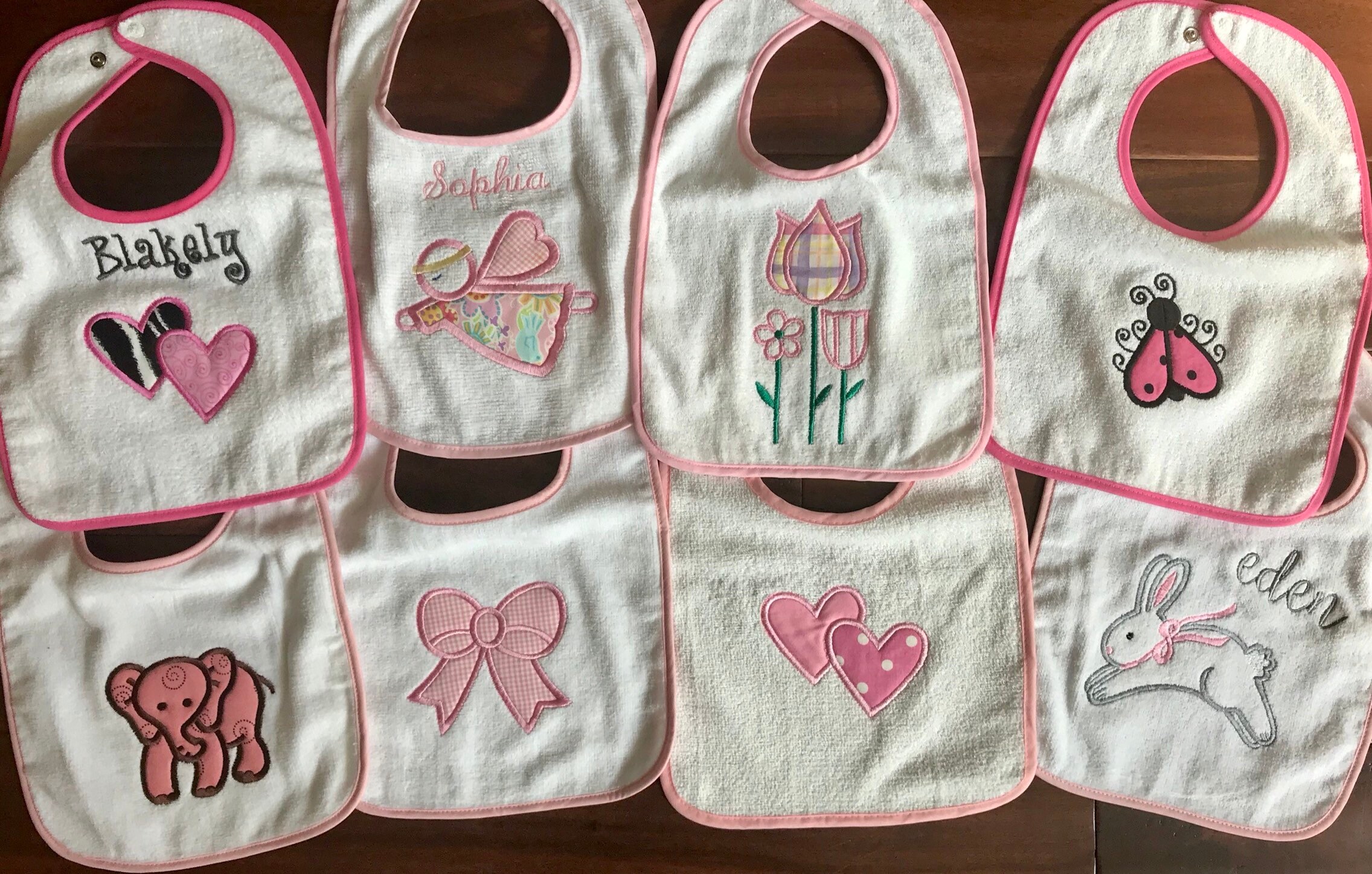 Personalized Baby Bib Monogram Bib Baby Bib Sets Applique | Etsy