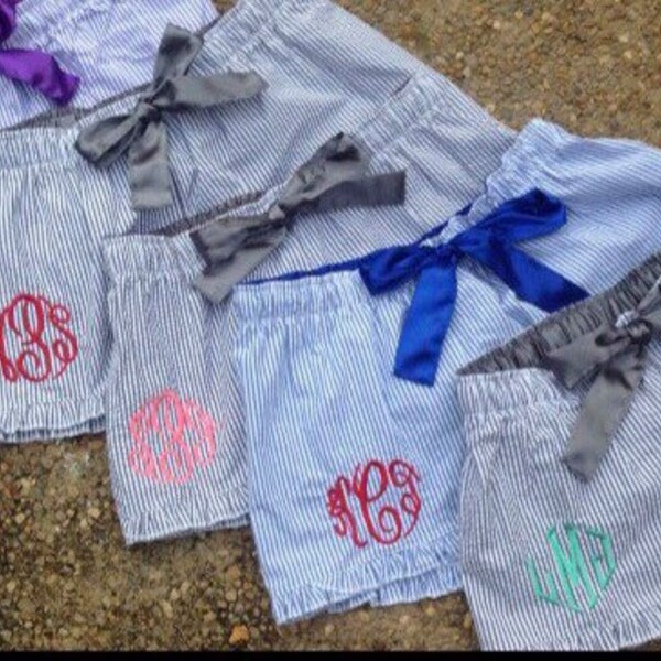 Monogrammed Shorts for Women - Etsy