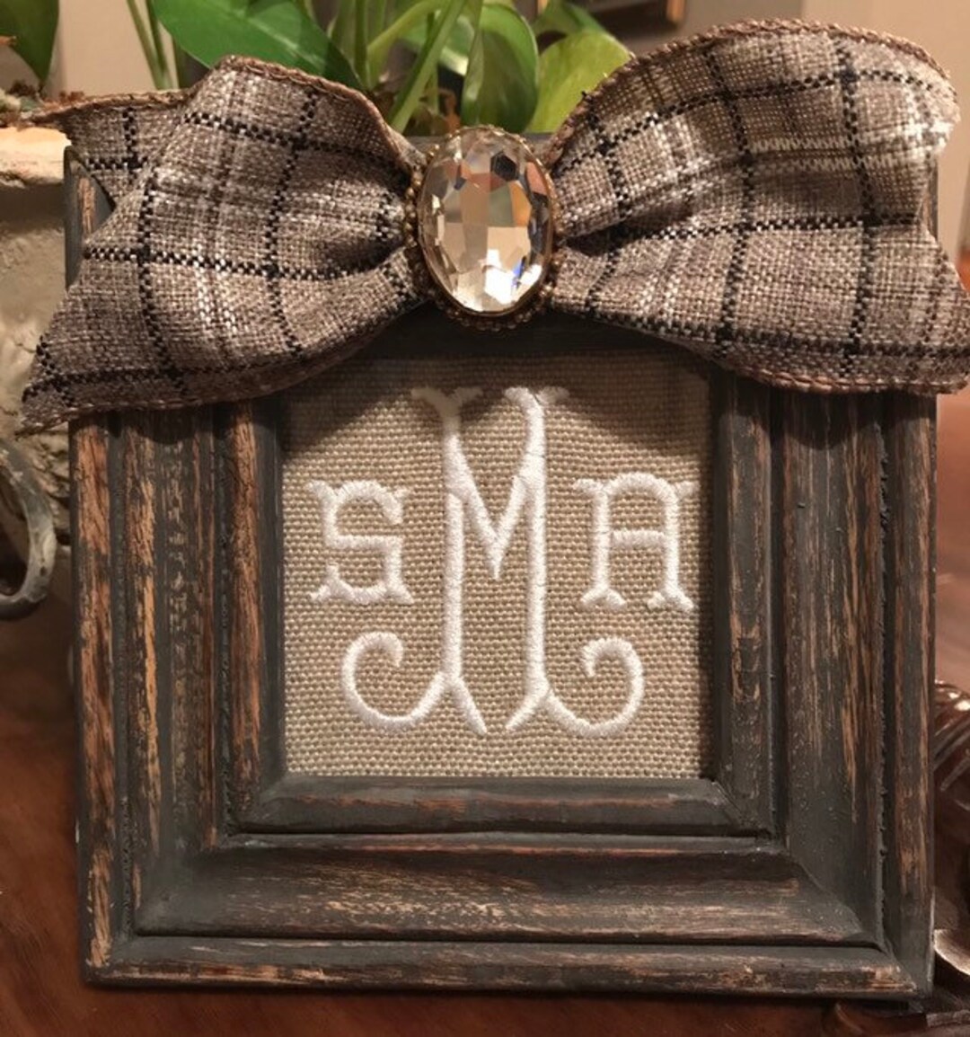 Monogrammed Gift, Personalized Home, Initial Frame - Etsy
