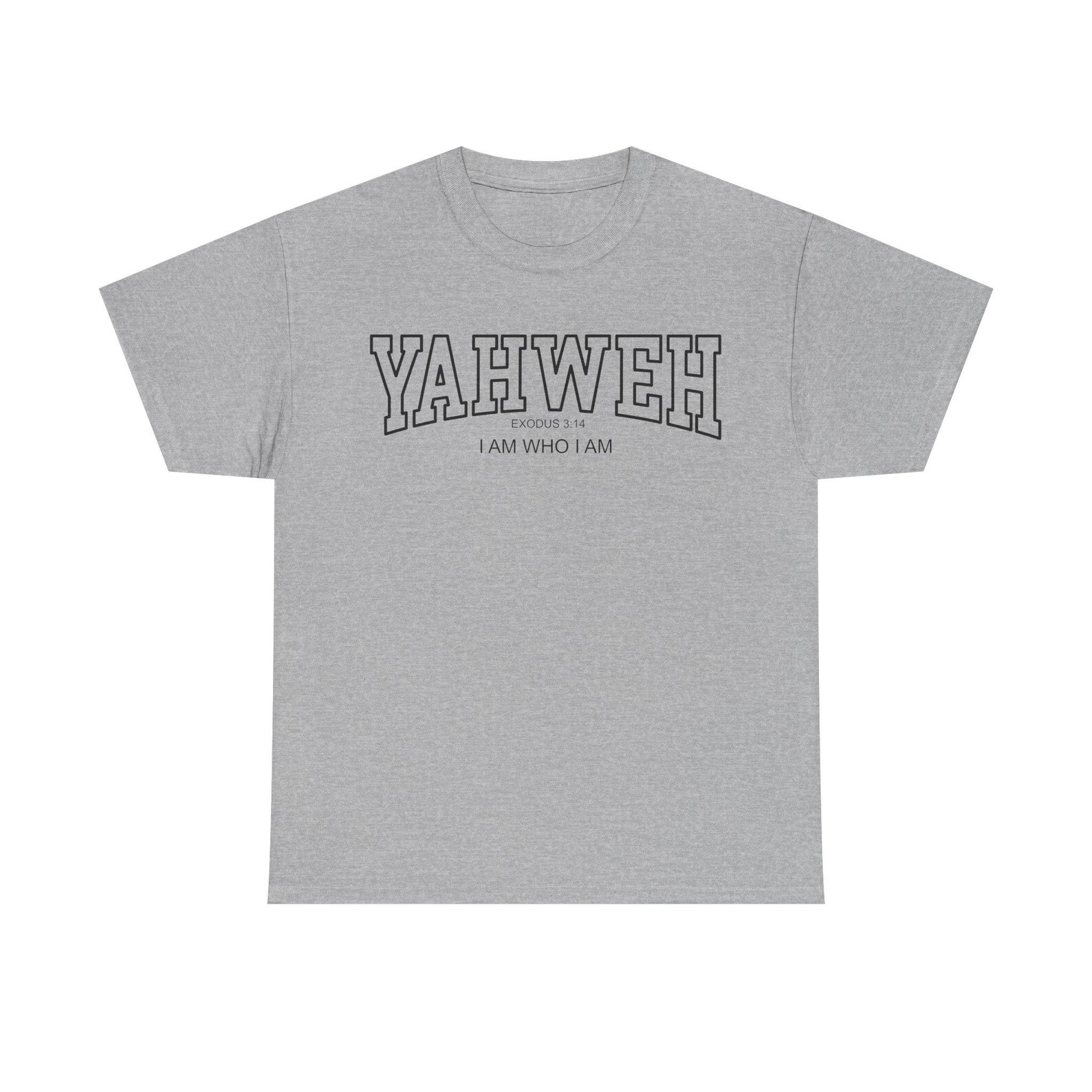 YAHWEH College Font Christian, Exodus 3:14, I Am Who I Am, Bible Verse ...