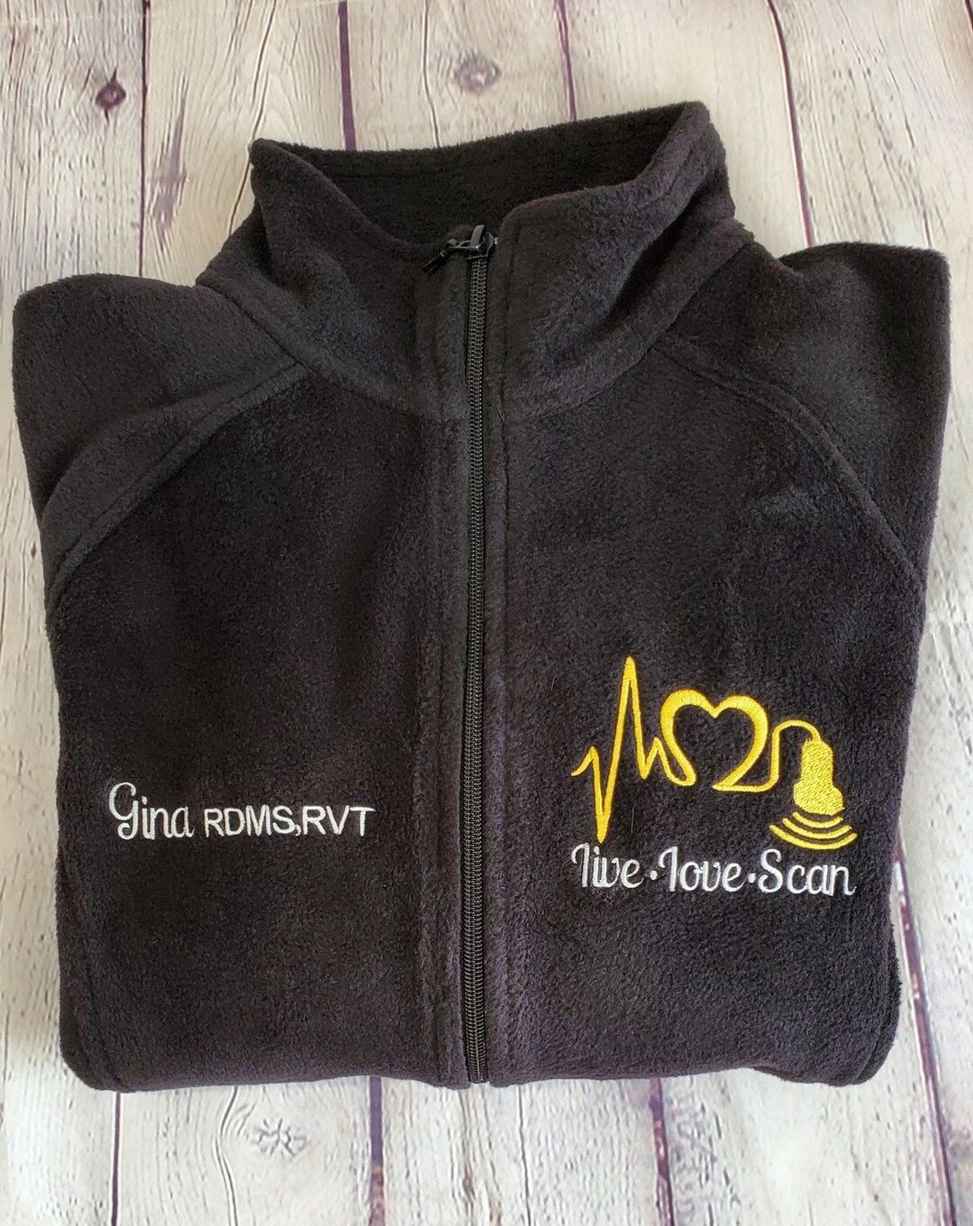 Ultrasound/sonography Fleece Jacket - Etsy