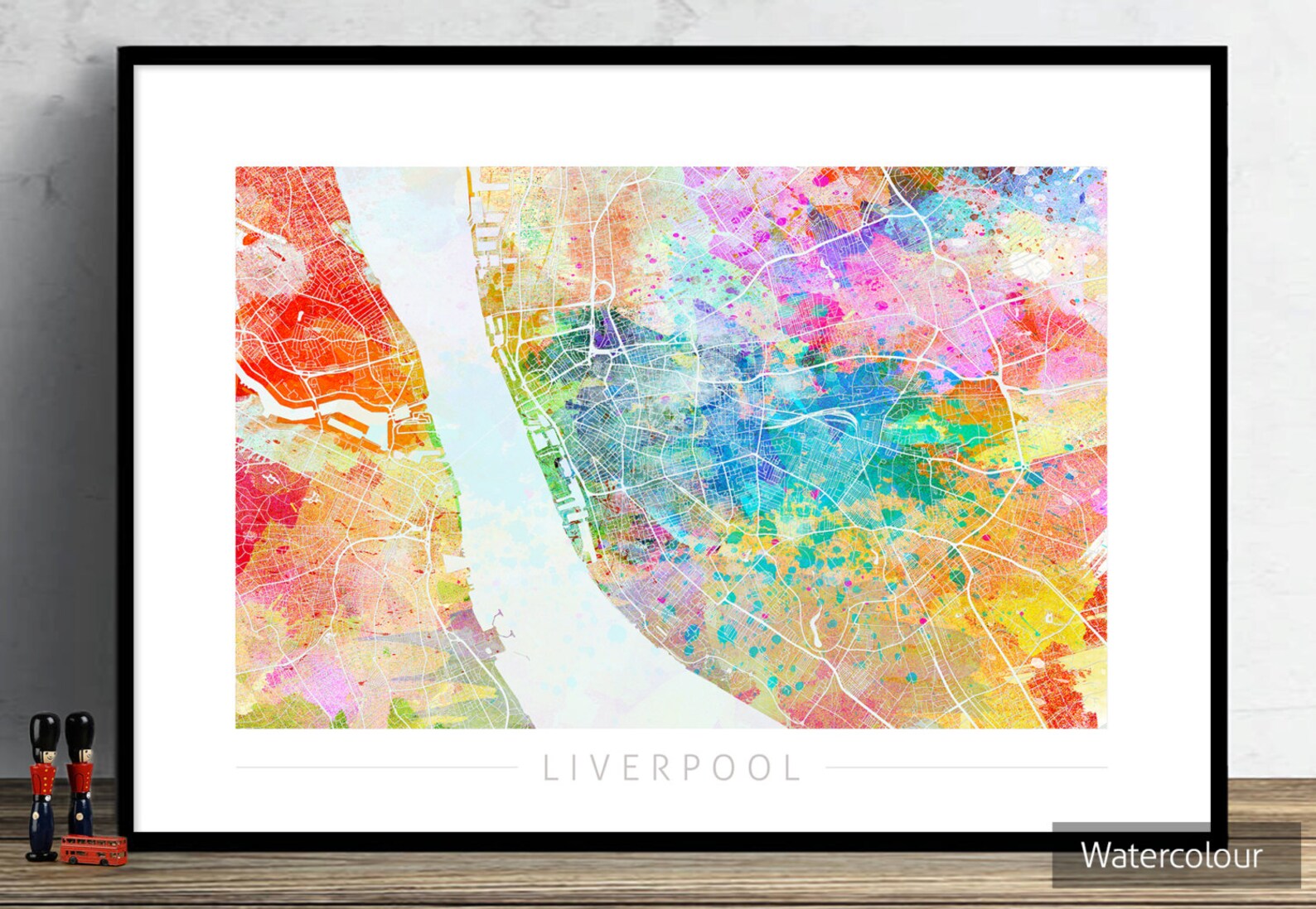 Liverpool Map City Street Map of Liverpool England UK Art | Etsy