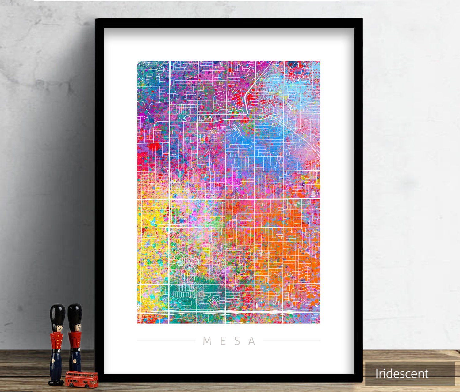 Mesa Map City Street Map of Mesa Arizona Art Print - Etsy UK