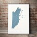 Belize Map Country Map of Belize Art Print Watercolor Illustration Wall ...