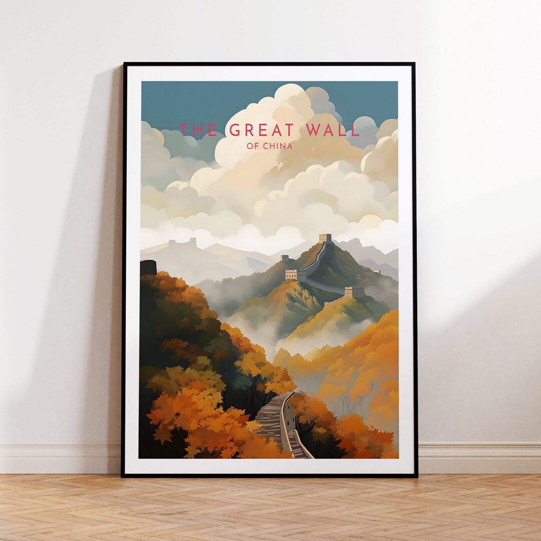 The Great Wall of China Travel Print - China, the Great Wall Poster ...