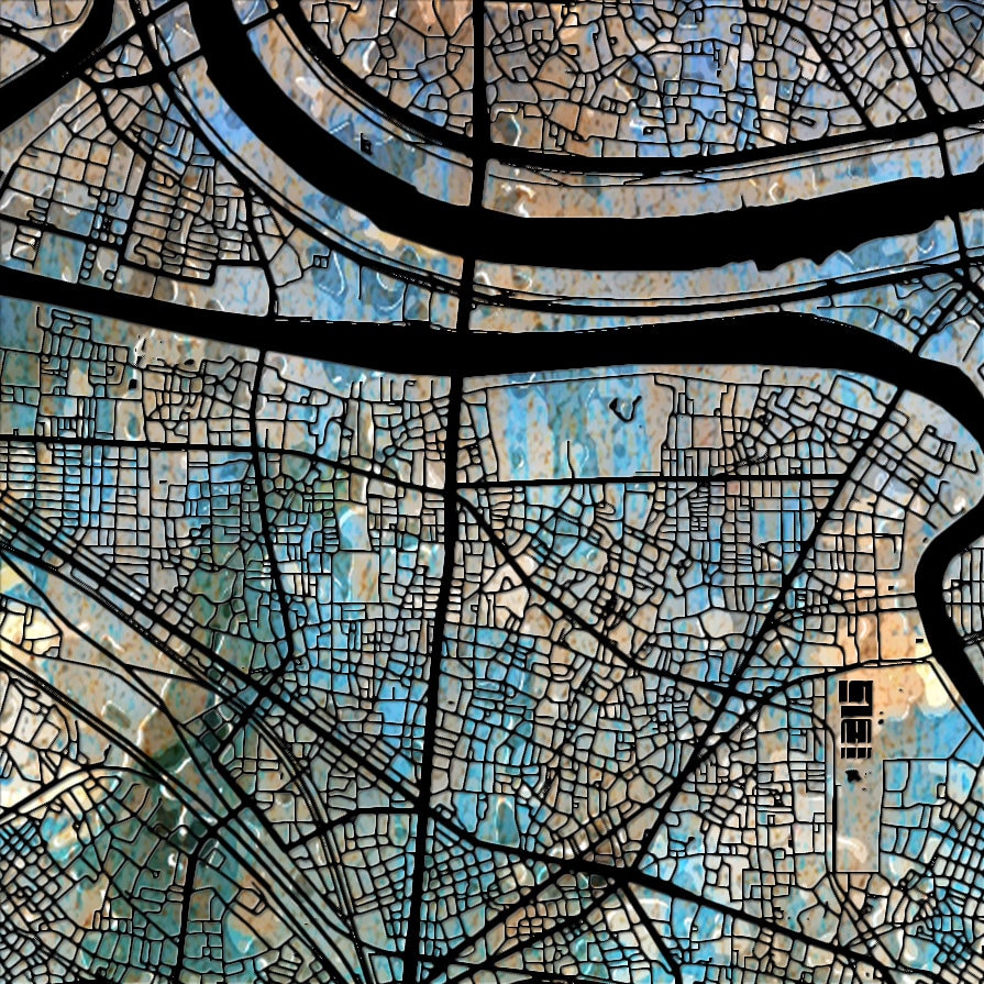 Tokyo Map City Street Map of Tokyo Japan Art Print | Etsy