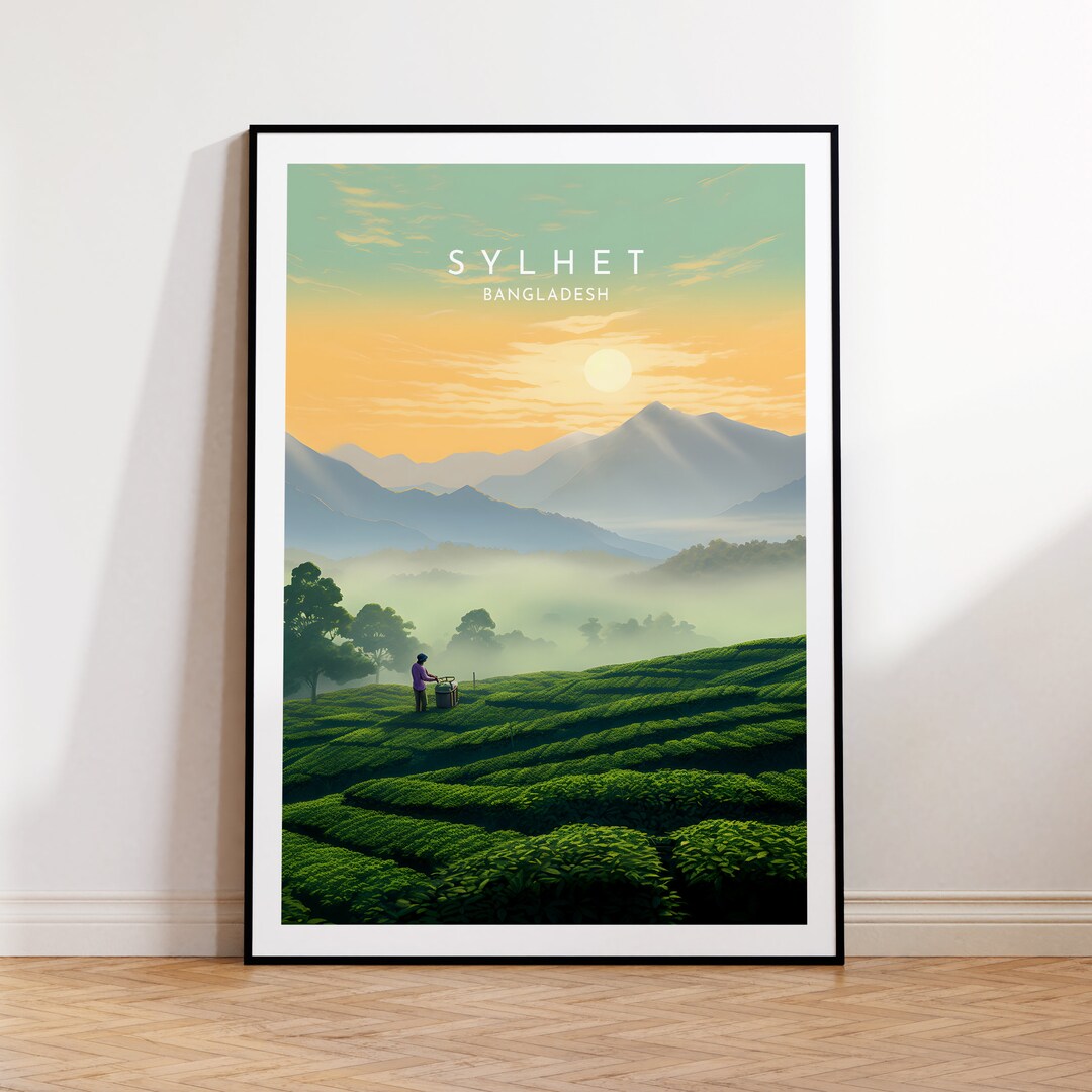 Sylhet Travel Print - Bangladesh, Sylhet Poster, Home Decor, Gift Print ...