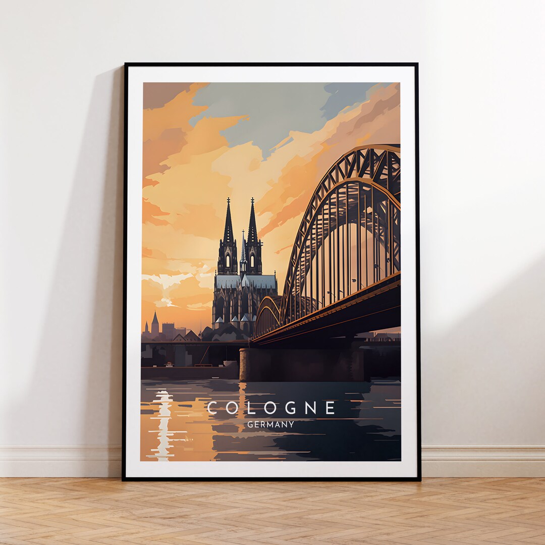 Cologne Travel Print - Germany, Cologne Poster, Home Decor, Gift Print ...