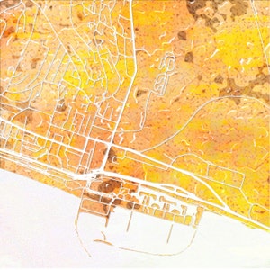 Brighton Map - City Street Map of Brighton, England - Art Print ...