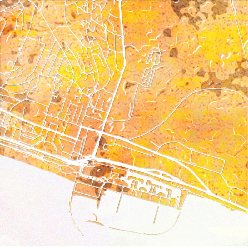 Brighton Map - City Street Map of Brighton, England - Art Print ...