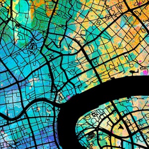 Shanghai Map - City Street Map of Shanghai China - Art Print Watercolor ...