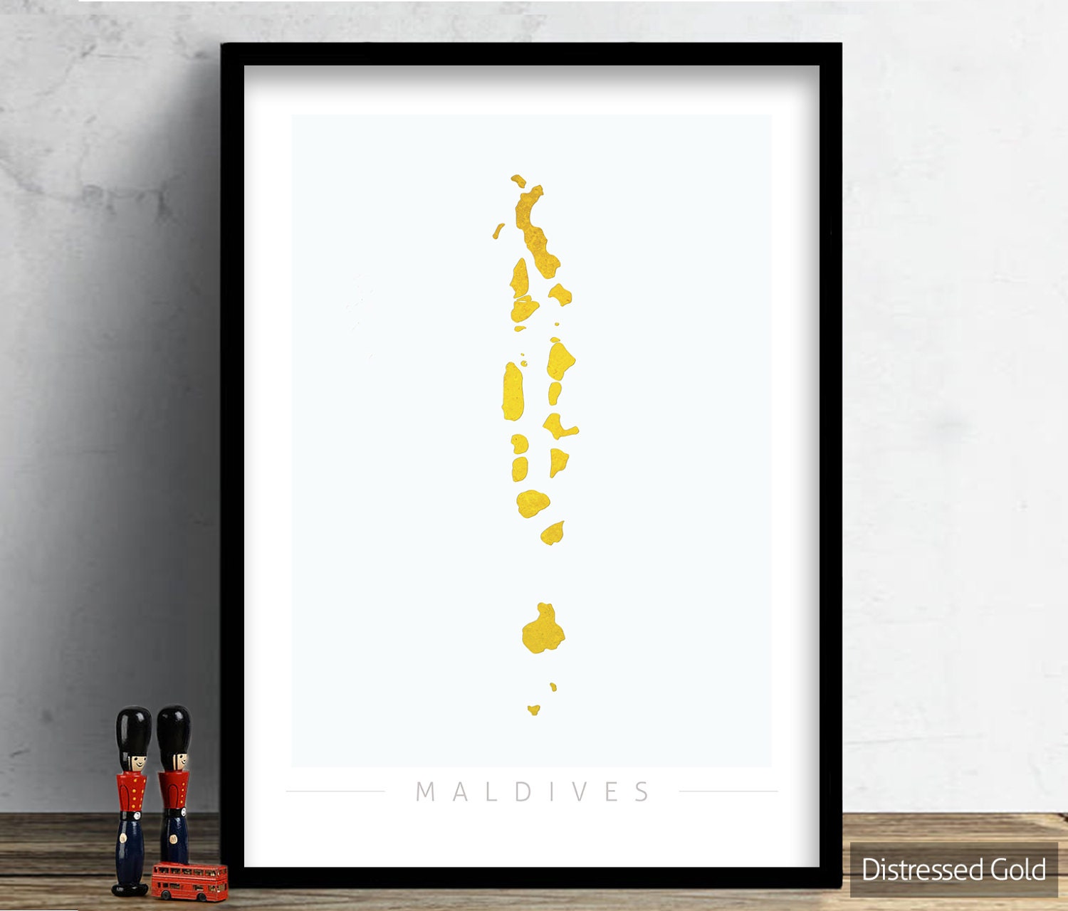 Maldives Map Country Map of Maldives Art Print Watercolor - Etsy