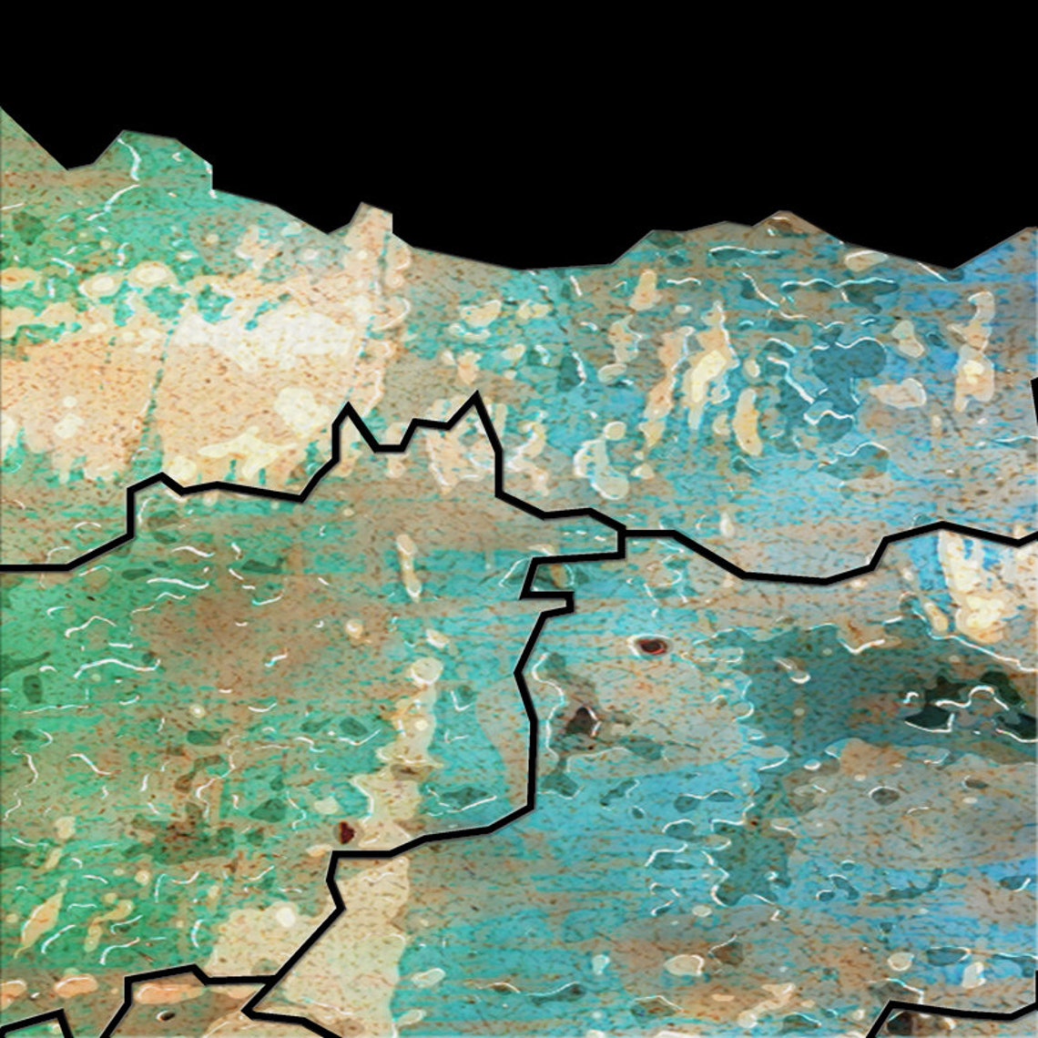 Turkey Map Country Map of Turkey Art Print Watercolor - Etsy