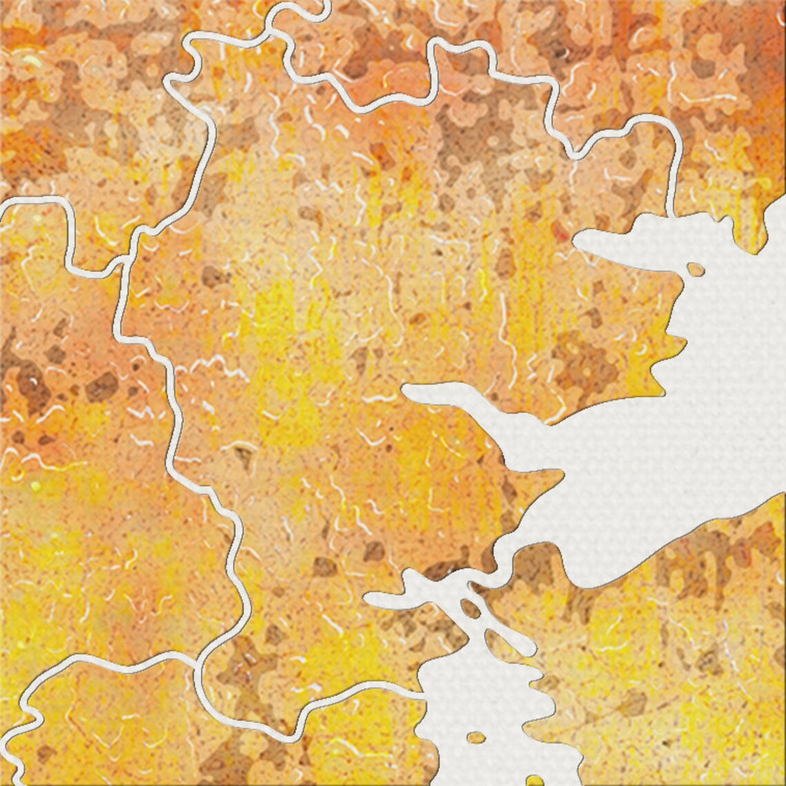 Denmark Map Country Map of Denmark Art Print Watercolor | Etsy