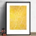 Leicester Map - City Street Map of Leicester, England UK - Art Print ...