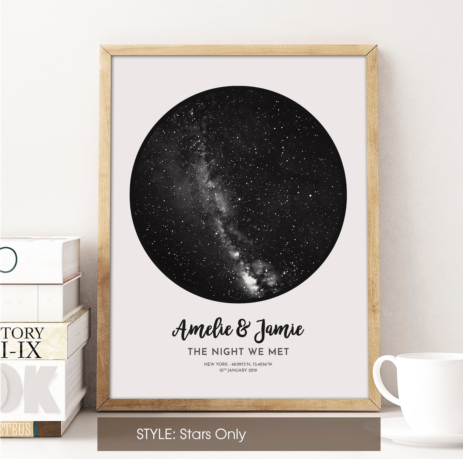 Star Chart Custom Star Map Personalised Anniversary Gift | Etsy UK