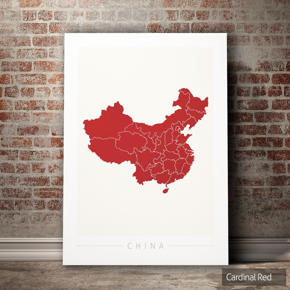 China Map Country Map of China Art Print Watercolor - Etsy
