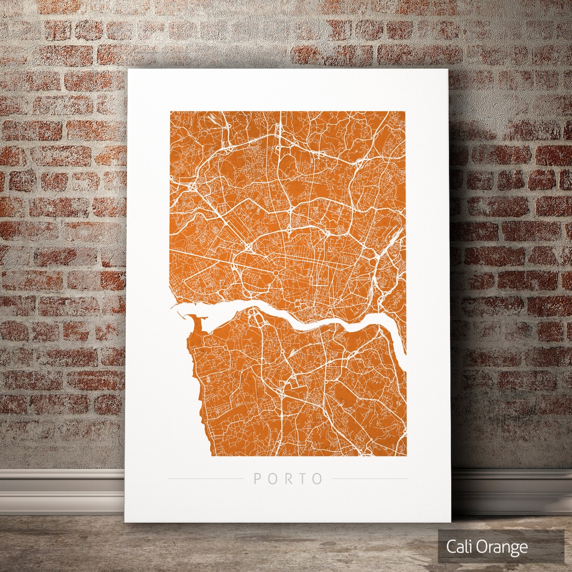 Porto Map City Street Map of Porto Portugal Art Print | Etsy UK