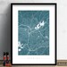 Reading Map - City Street Map of Reading, England - Art Print ...