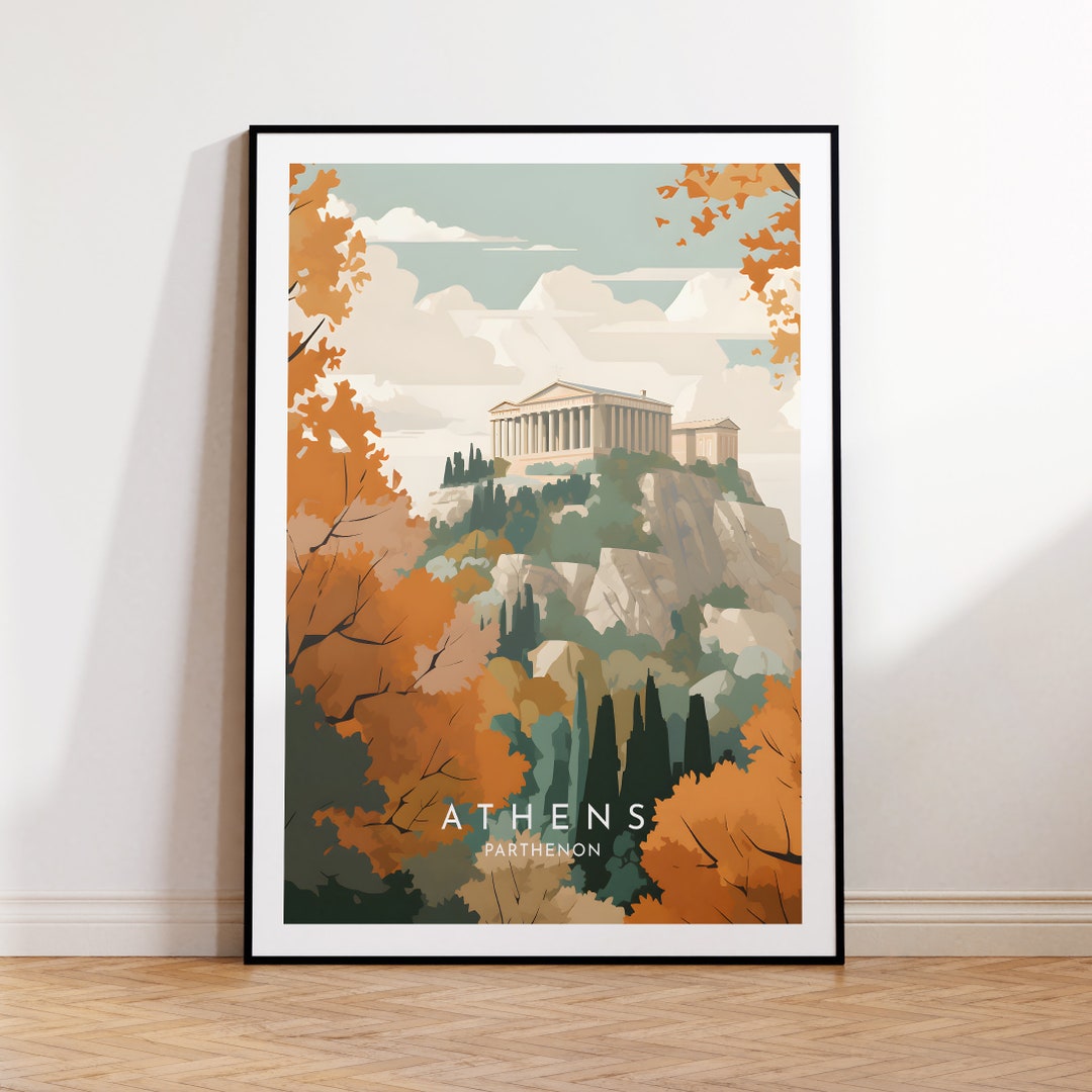 Parthenon Travel Print - Athens, Parthenon Poster, Home Decor, Gift ...