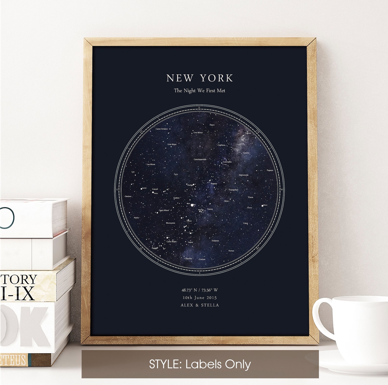 Custom Star Map Print, Night Sky Print, the Day You Were Born ...