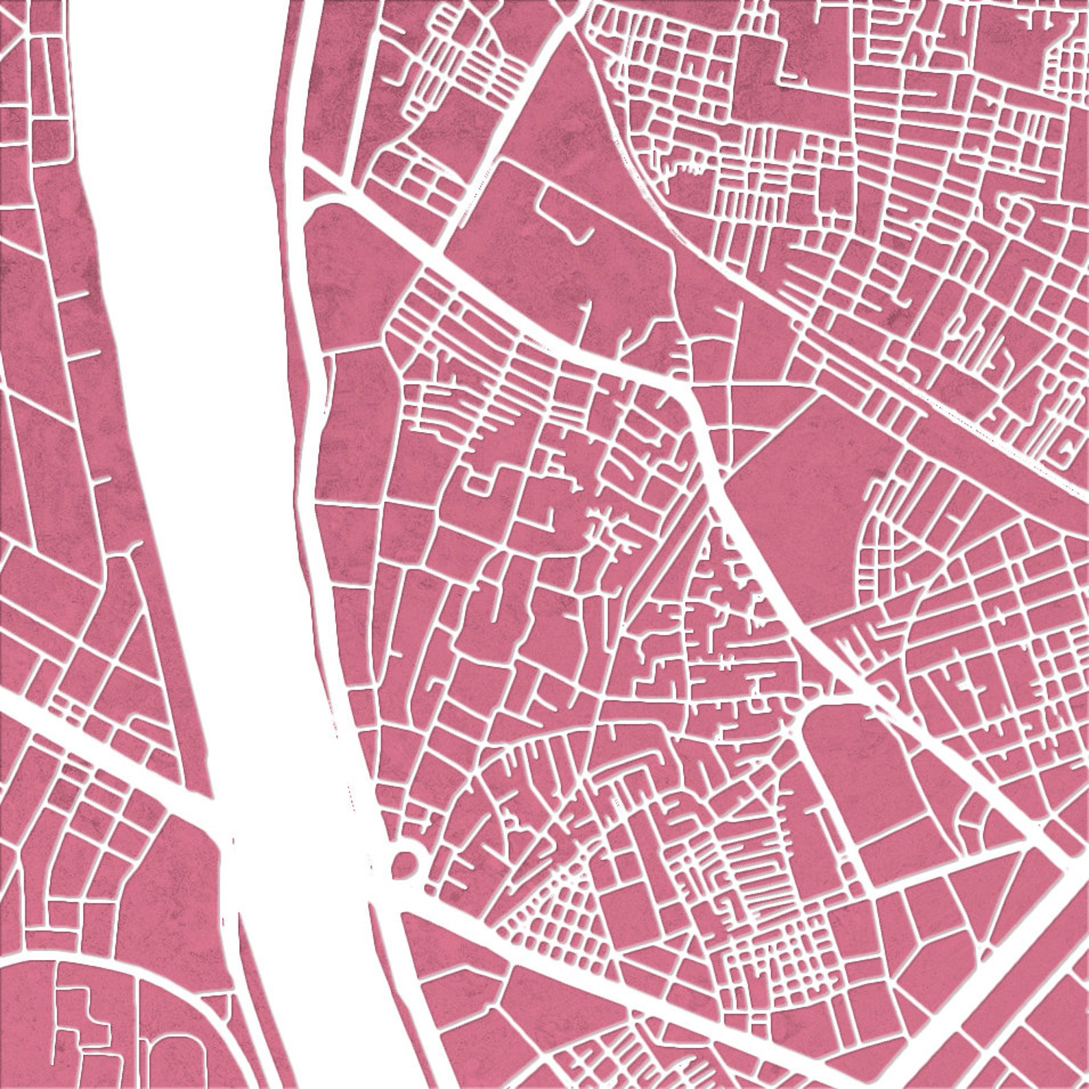 Cairo Map City Street Map of Cairo Egypt Art Print | Etsy