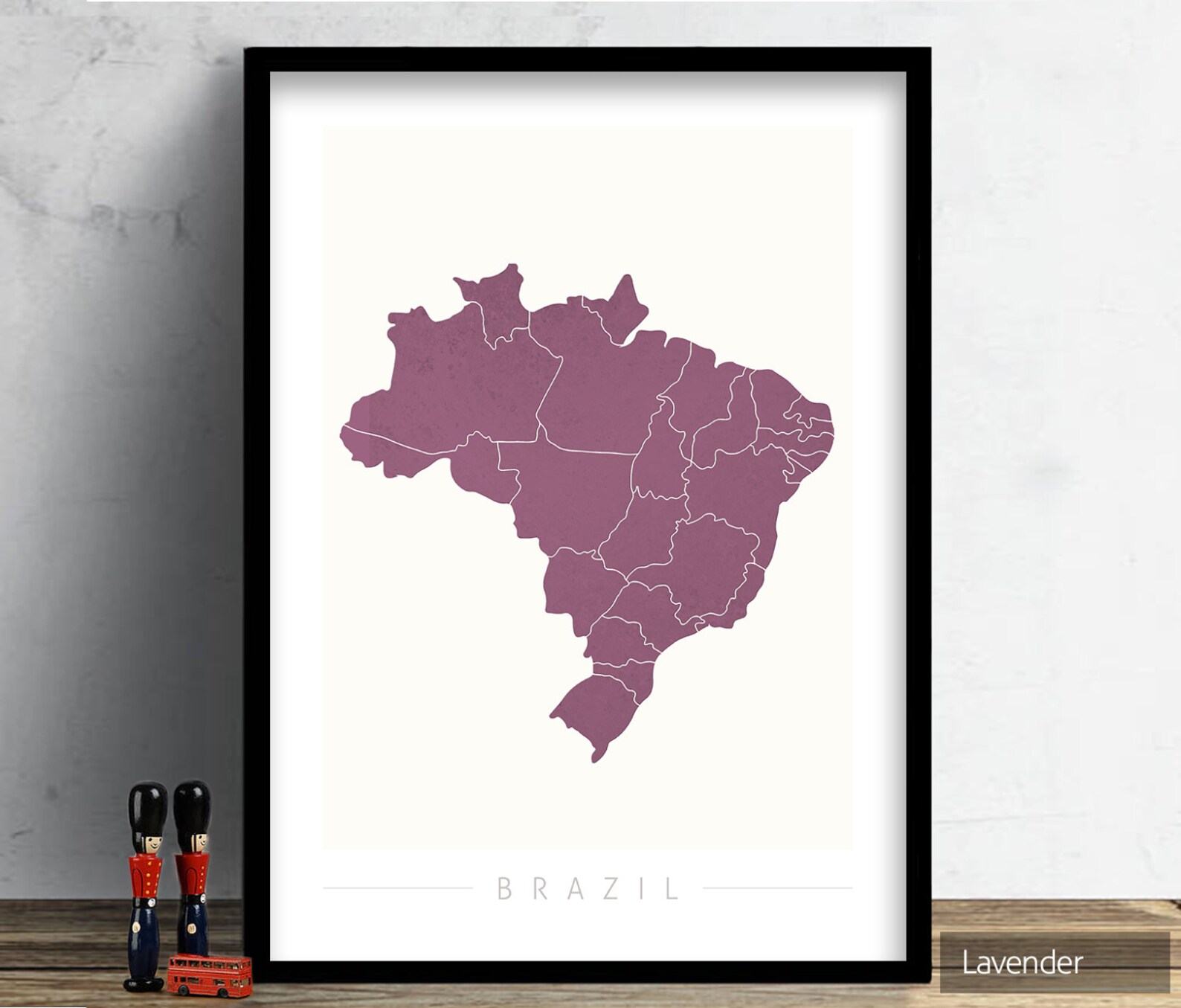 Brazil Map Country Map of Brazil Art Print Watercolor - Etsy
