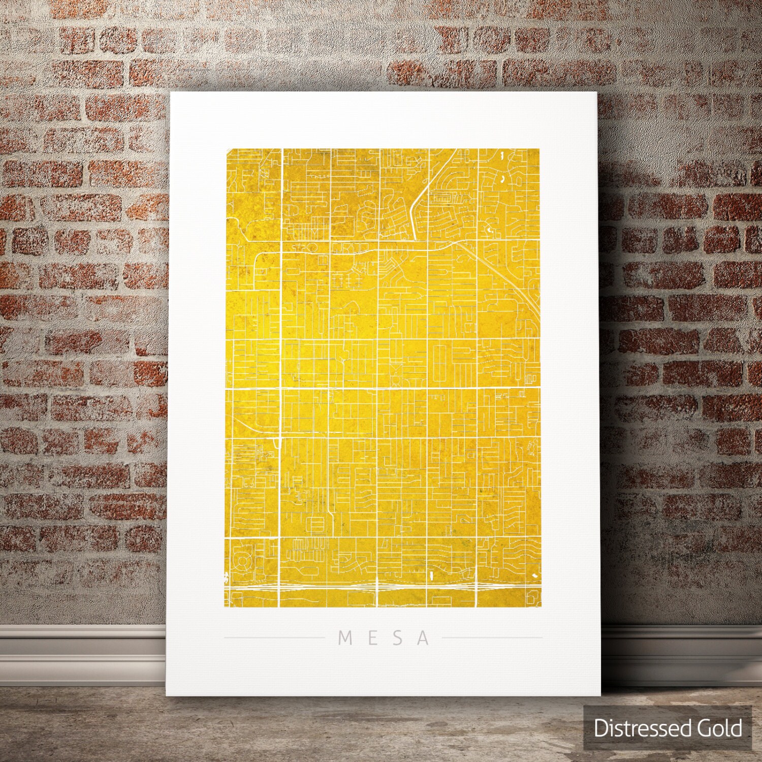 Mesa Map City Street Map of Mesa Arizona Art Print - Etsy
