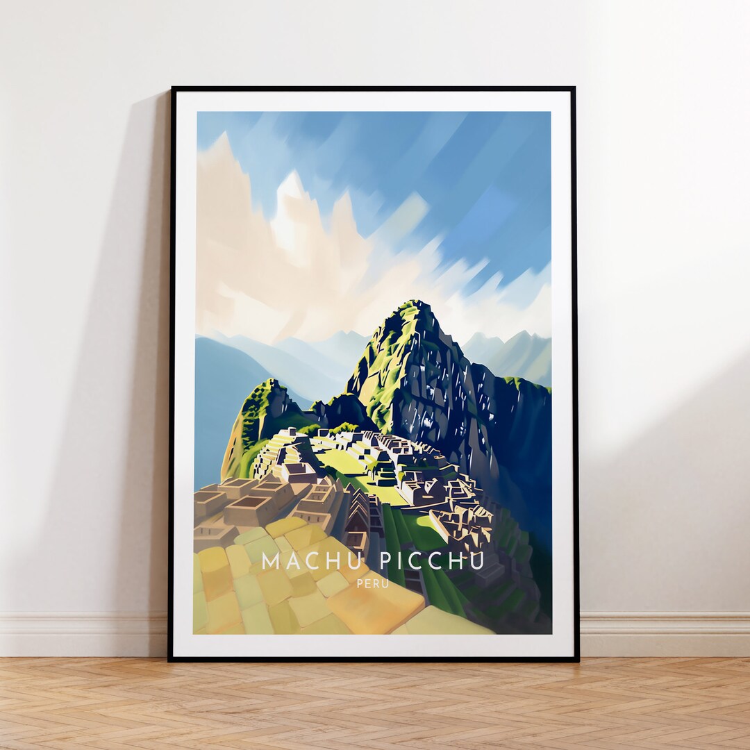 Machu Picchu Travel Print - Peru, Machu Picchu Poster, Home Decor, Gift ...