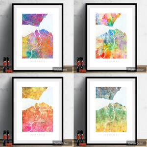 Inverness Map - City Street Map of Inverness, England - Art Print ...