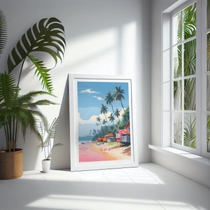 Goa Travel Print - India, Goa Poster, Home Decor, Gift Print or Canvas ...