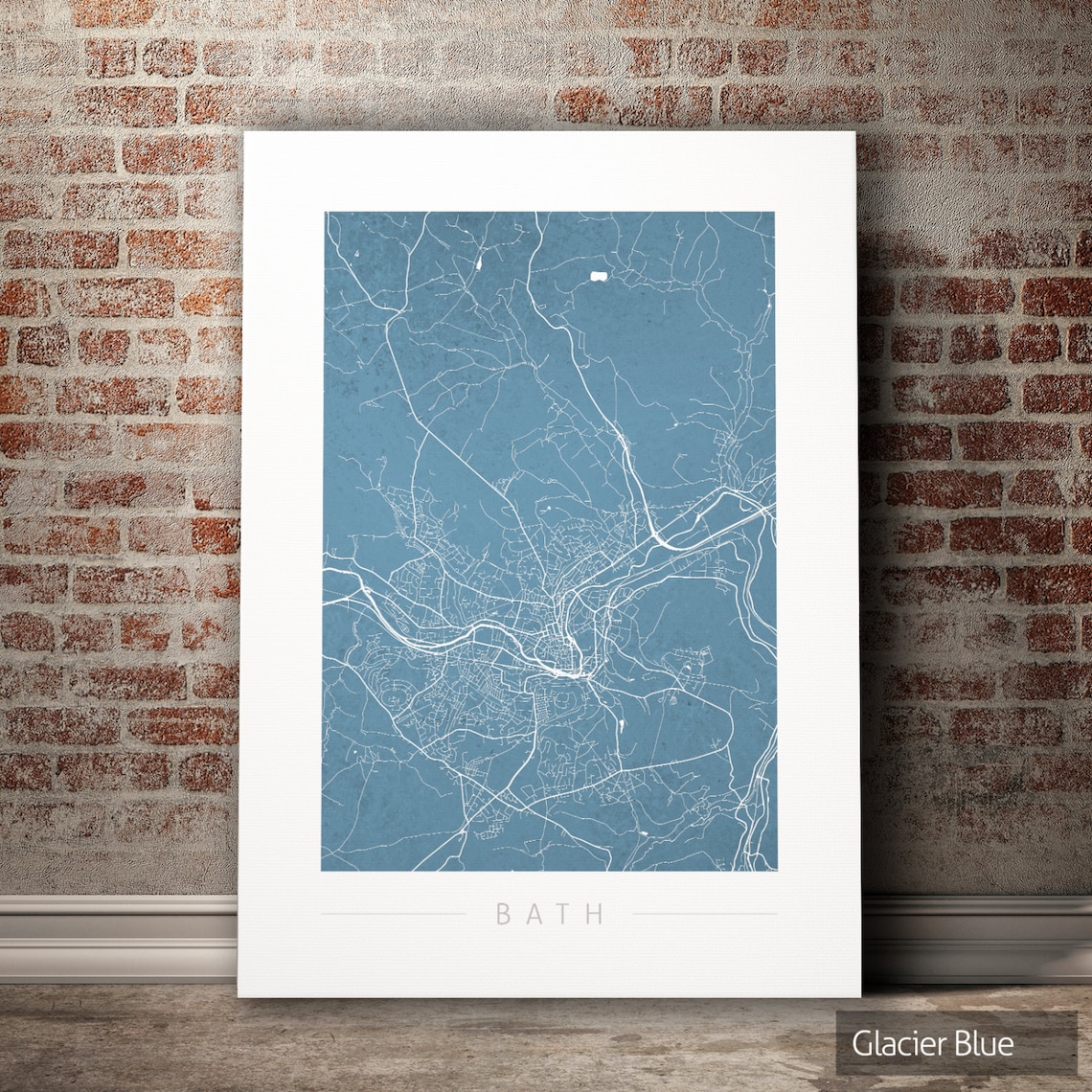 Bath Map City Street Map of Bath England Art Print | Etsy
