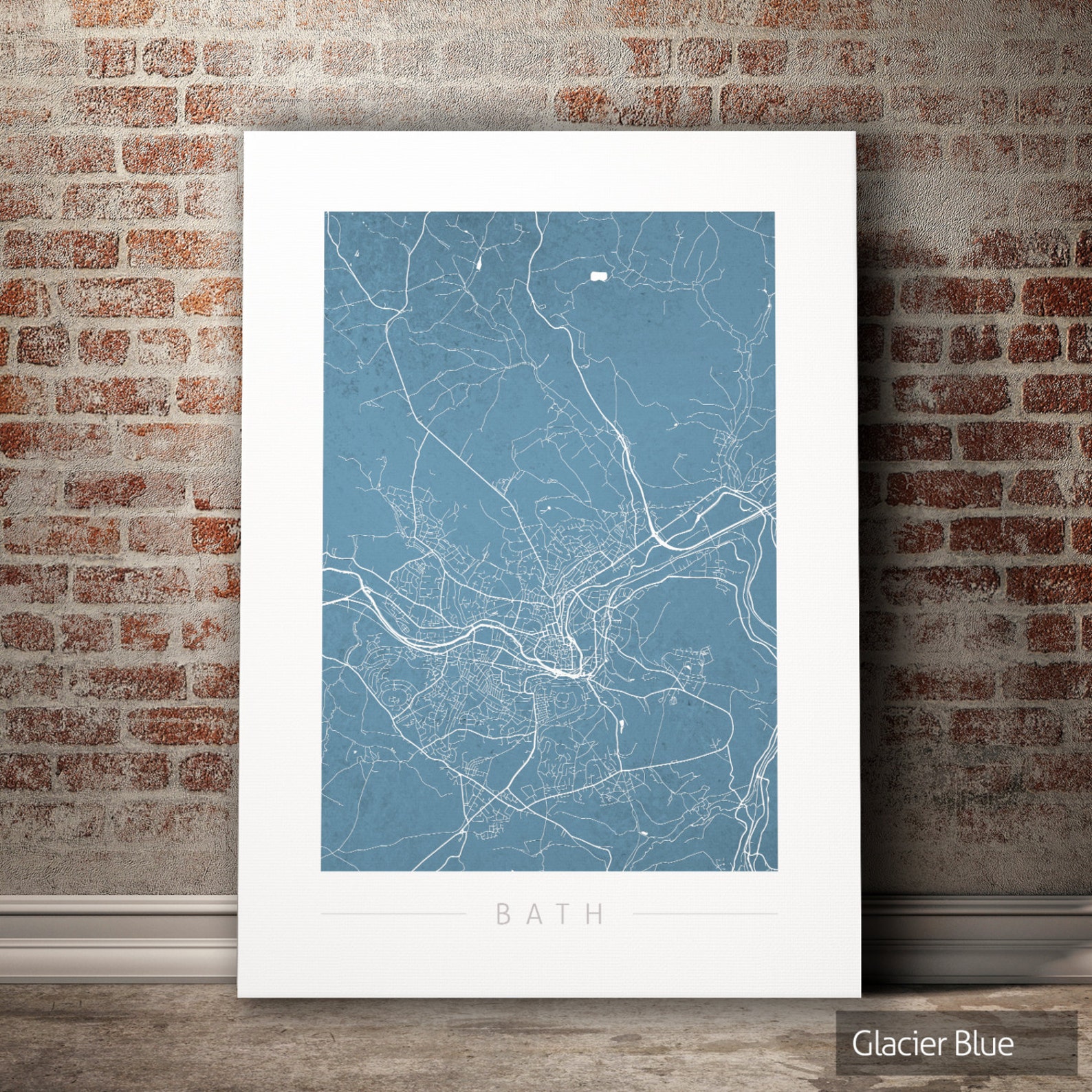 Bath Map City Street Map of Bath England Art Print | Etsy