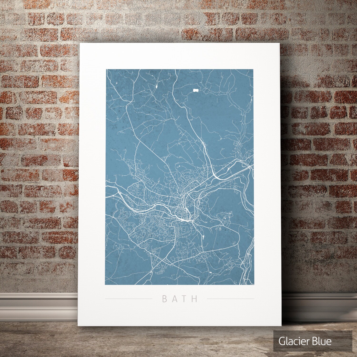 Bath Map City Street Map of Bath England Art Print | Etsy