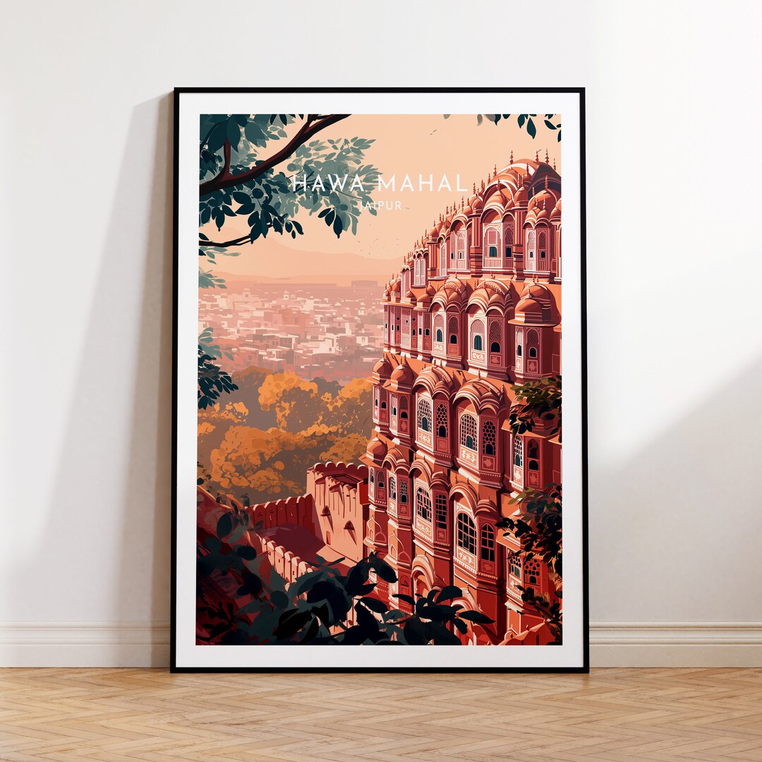 Jaipur Travel Print - Hawa Mahal, India, Jaipur, Hawa Mahal Poster ...