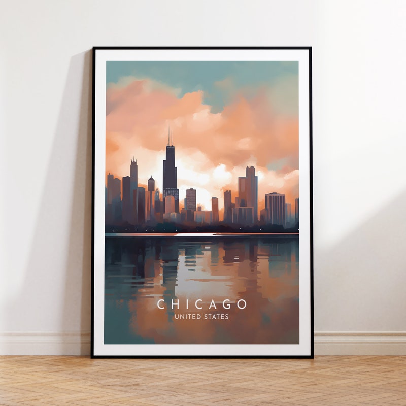 Chicago Poster - Etsy