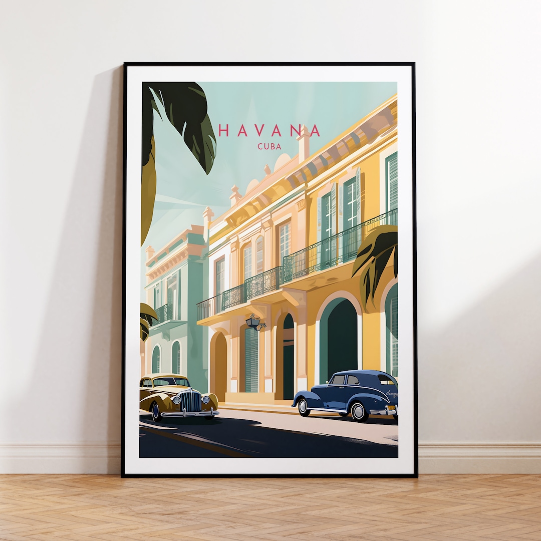 Havana Travel Print - Cuba, Havana Poster, Home Decor, Gift Print or ...
