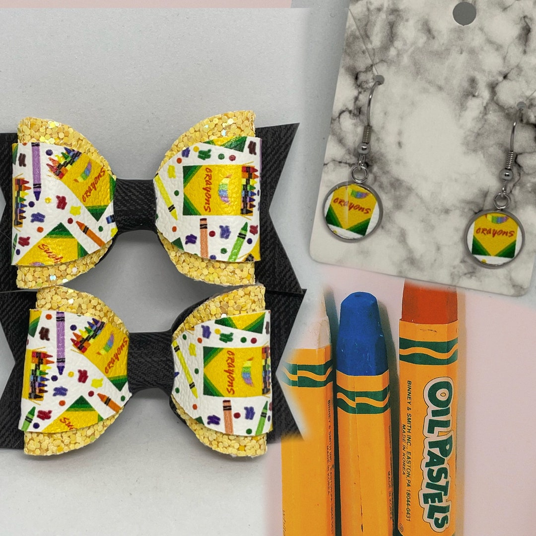 Crayon Box Bows - Etsy