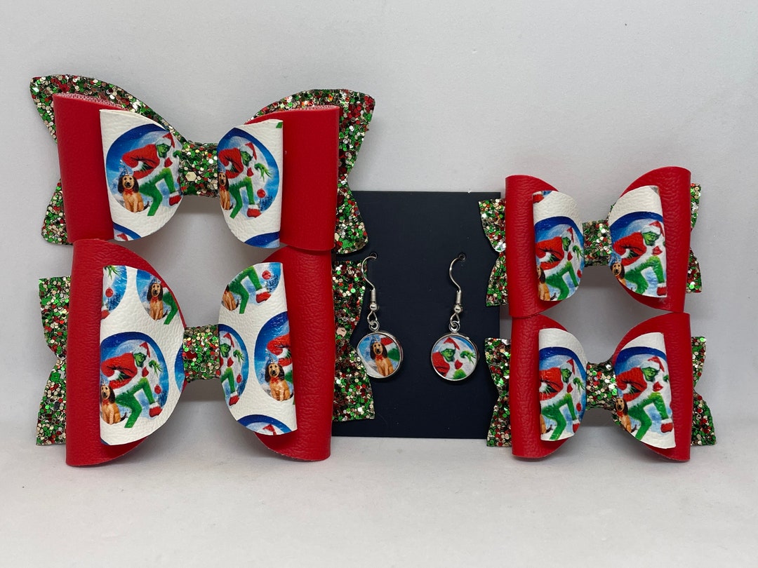 Grinch & Max Bow - Etsy