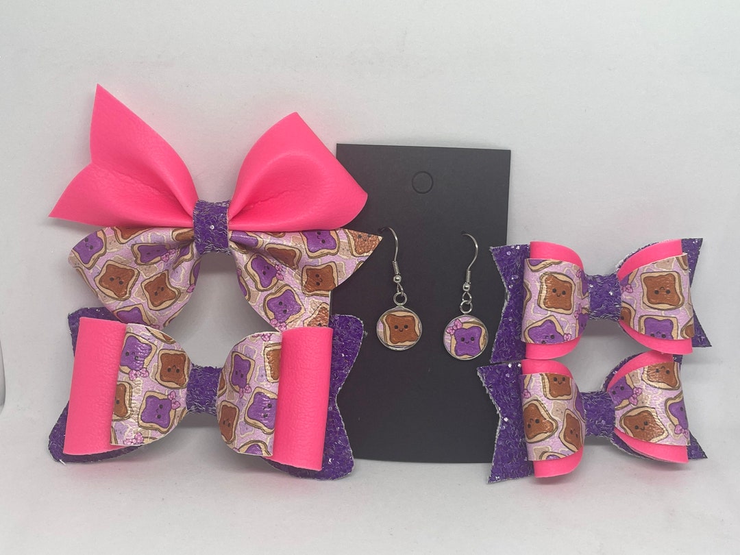 Peanut Butter & Jelly Bows - Etsy