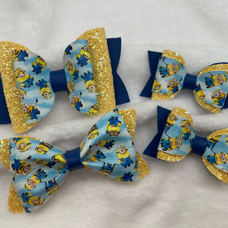 Minion Hair Bow - Etsy