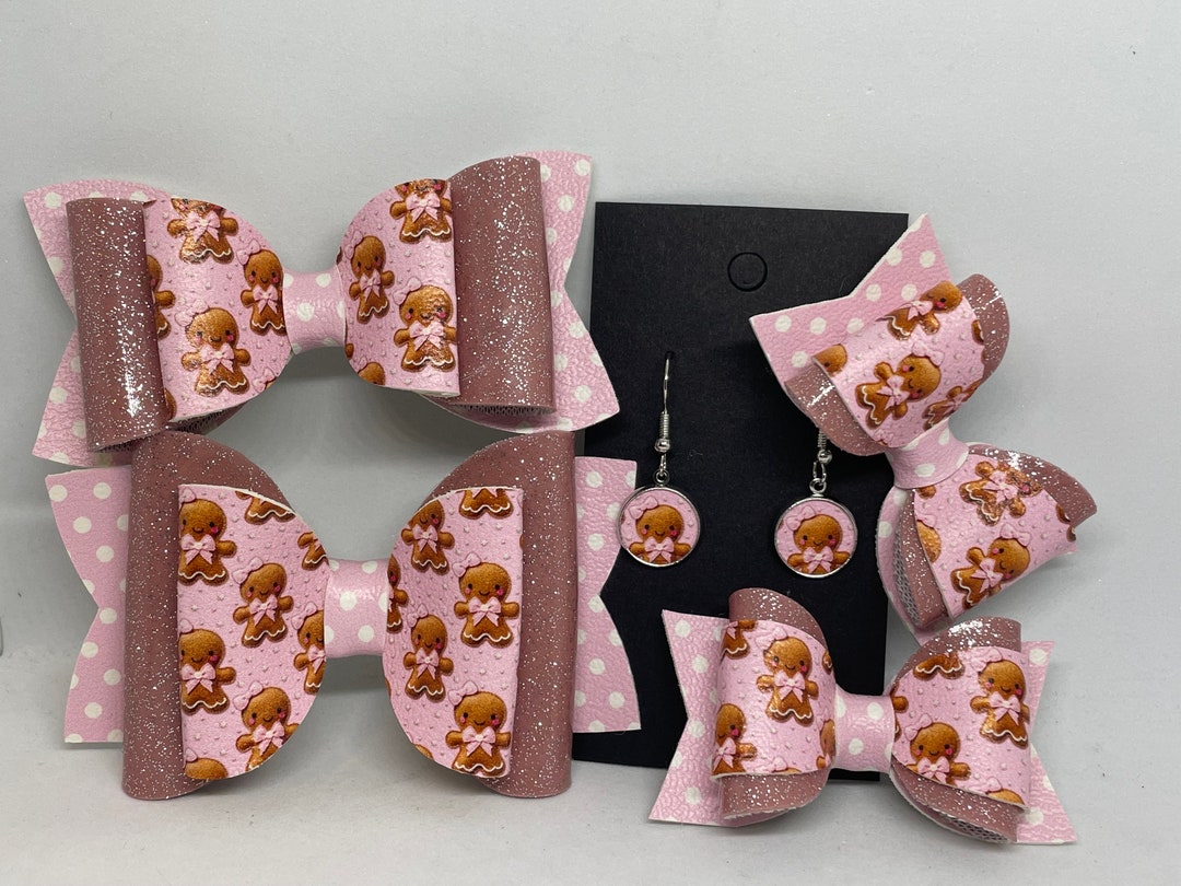 Pink Gingerbread Bows - Etsy