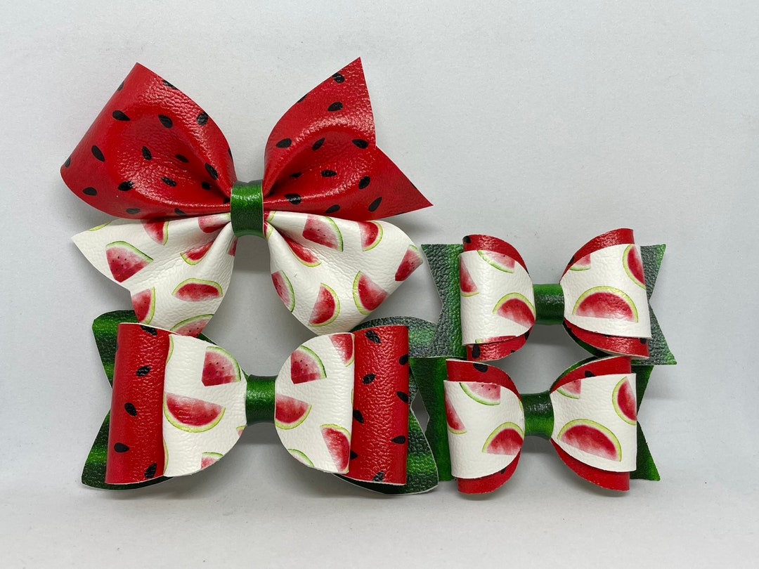 Watermelon Slice Bows - Etsy