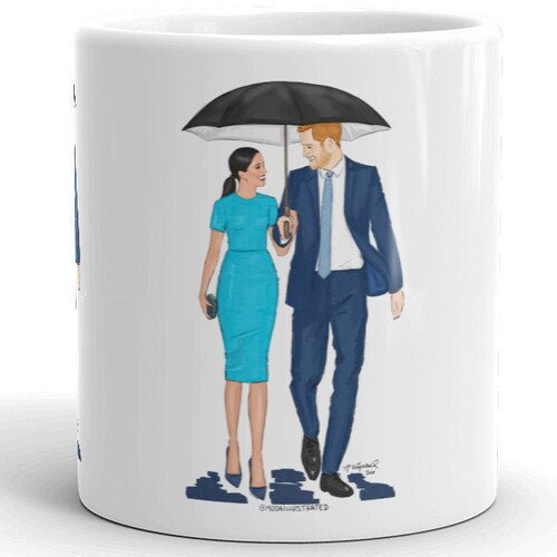 Meghan Markle and Prince Harry Coffee Mug Duke and Duchess of - Etsy