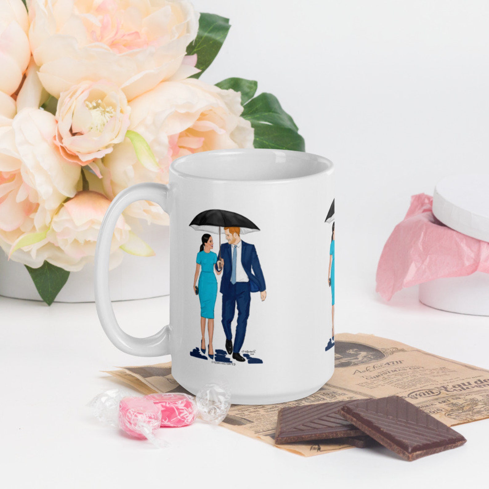 Meghan Markle and Prince Harry Coffee Mug Duke and Duchess of | Etsy