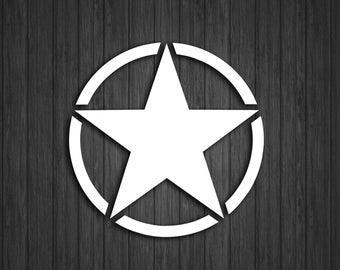 Army Star Decal Military PICK SIZE COLOR Vinyl Decal Car Truck Window ...